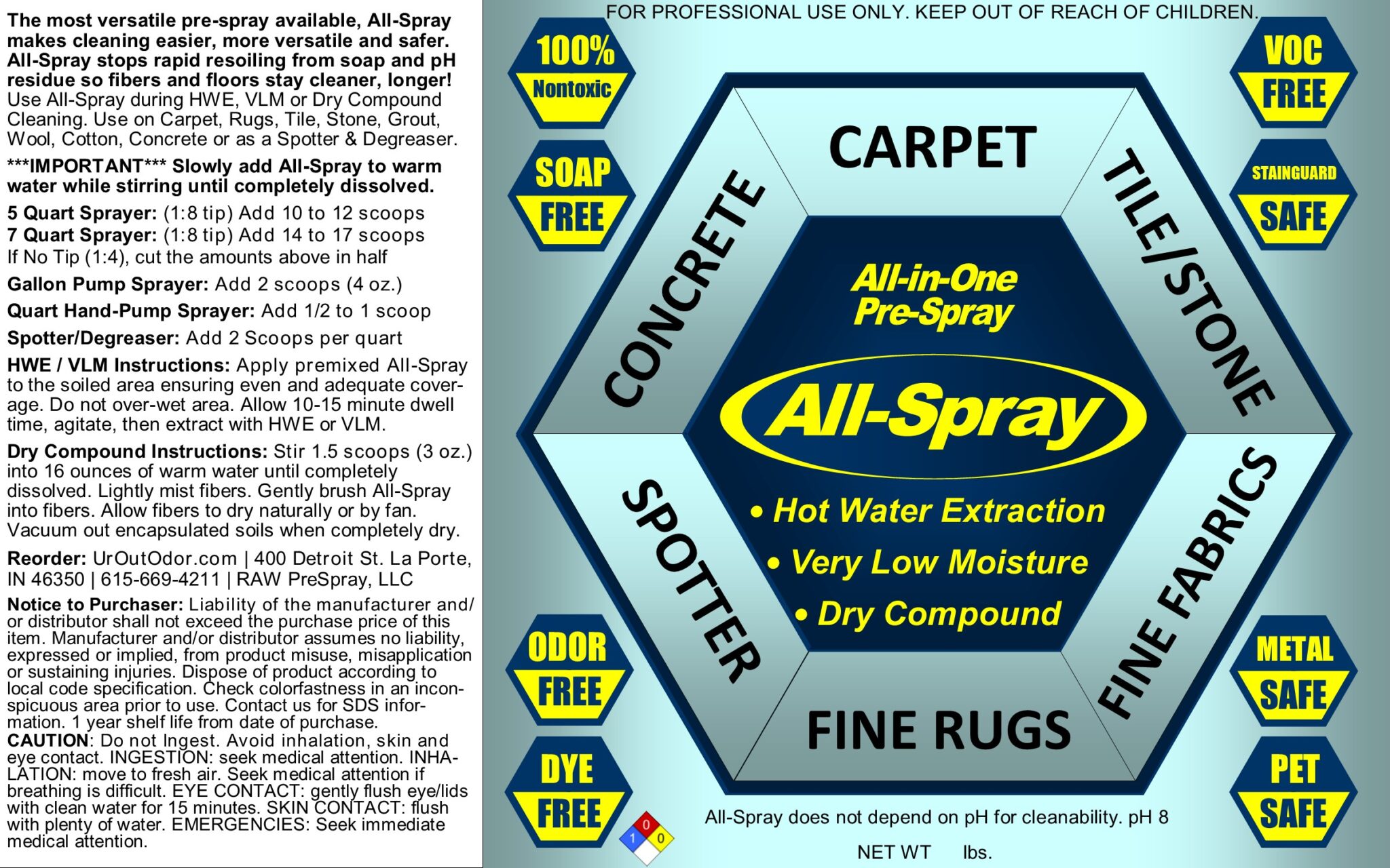 All-Spray Carpet Pre-spray